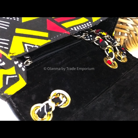 Olanma by TE | Bags | Onyinye Leather And Ankara African Print Mini Bag | Poshmark